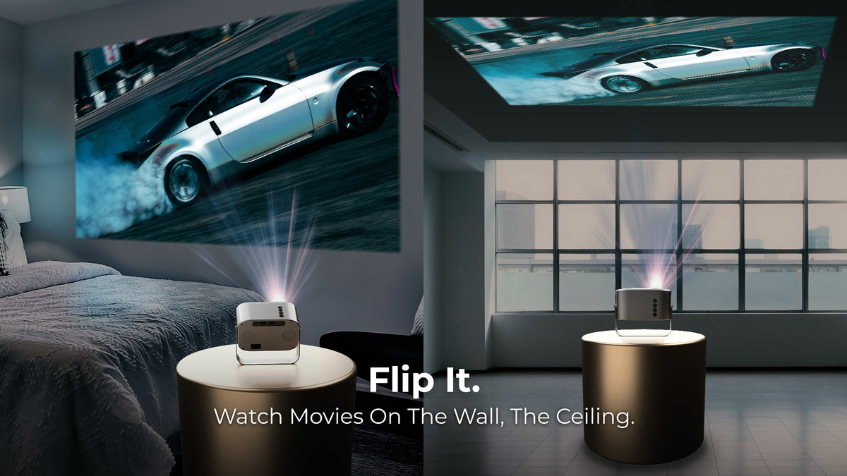 LUMOS FLIP Home Cinema Projector – LUMOS Projectors MY